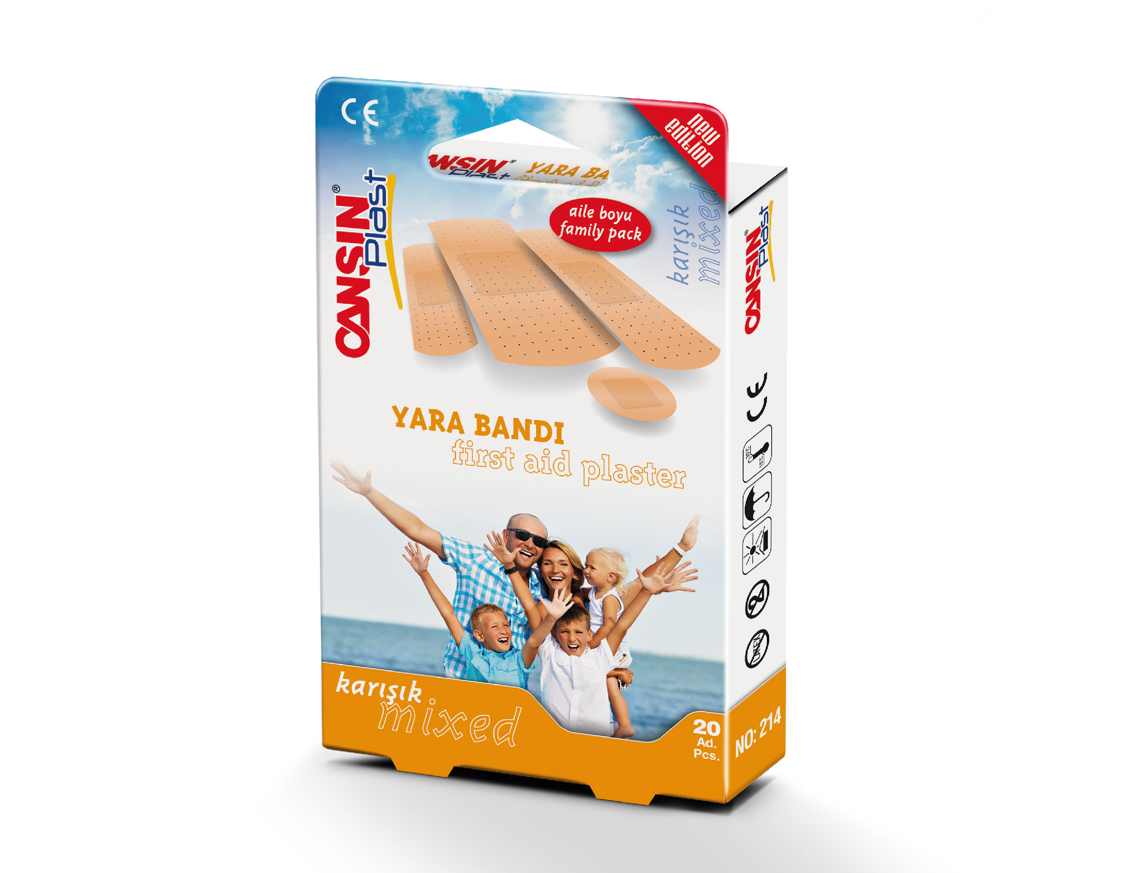 First Aid Plaster – Mixed – Cansın Sağlık Gereçleri Sanayi ve Ticaret A.Ş.