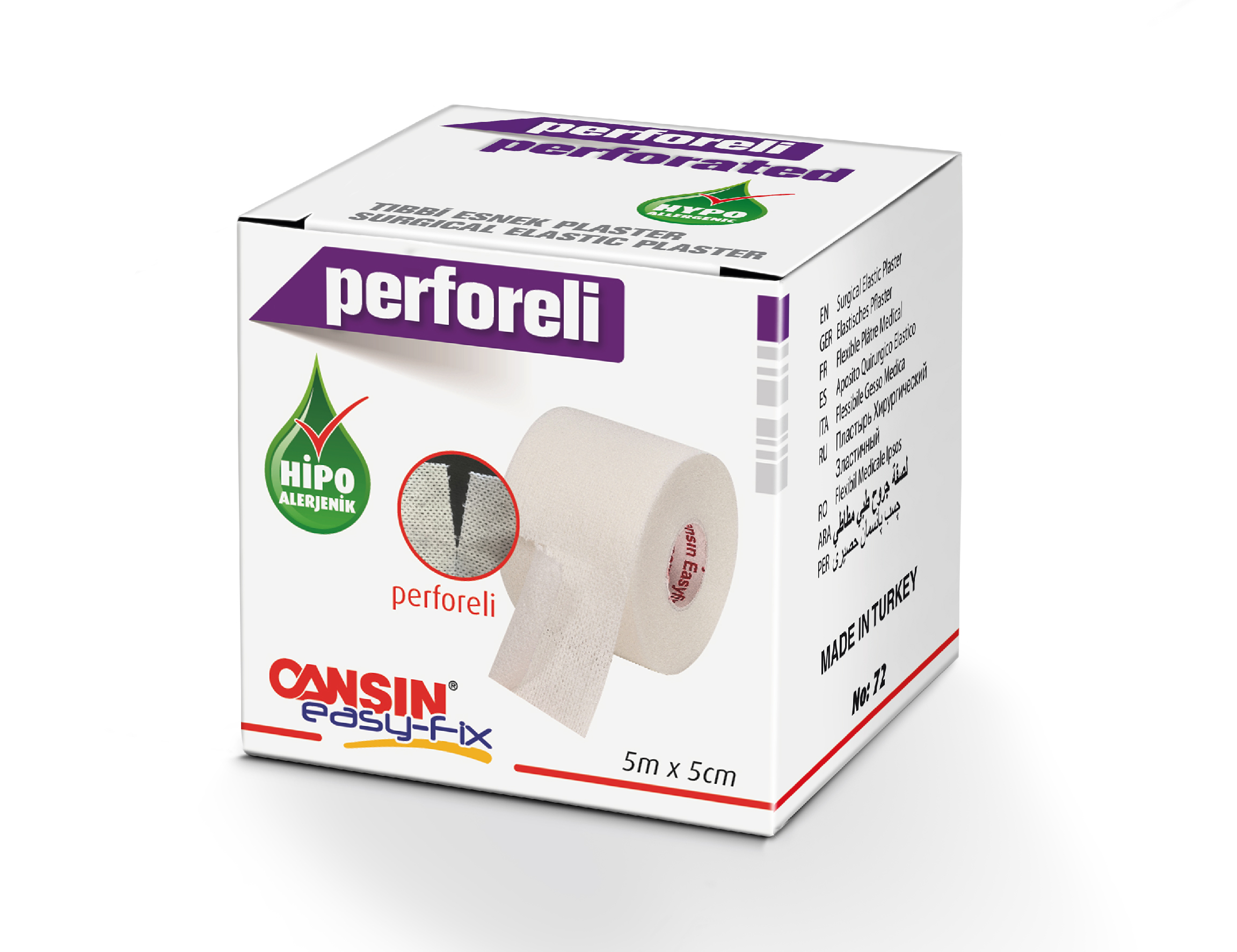Surgical Perforated Elastic Plaster – Cansın Sağlık Gereçleri Sanayi ve ...